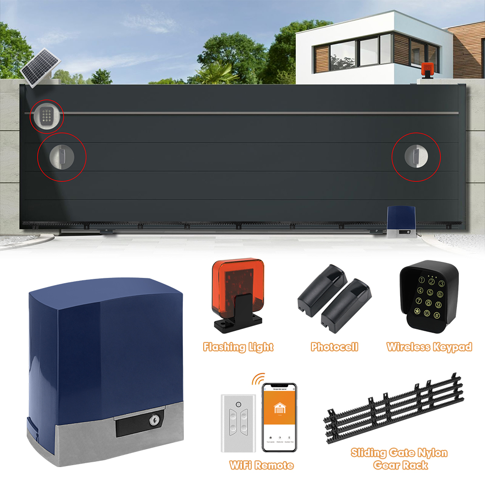 800KG Residential Electric Sliding Gate Opener Sliding Door Motor